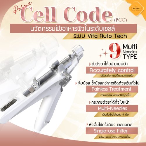 Prima Cell Code ฝังอาหารผิวในระดับเซลล์ | เดอะ พรีม่า คลินิก