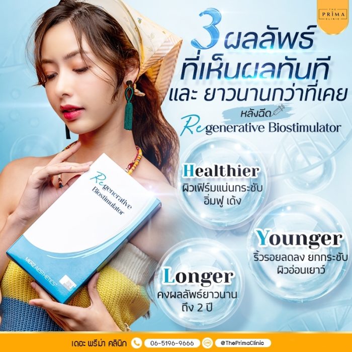 Regenerative Biostimulator ฉีดสร้างเส้นใยตาข่ายผิวใหม่